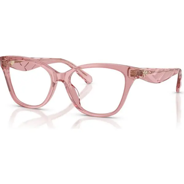 Tory Burch 53mm Cat Eye Optical Glasses - Pink