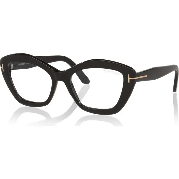 TOM FORD 54mm Rectangle Eyeglasses - Black