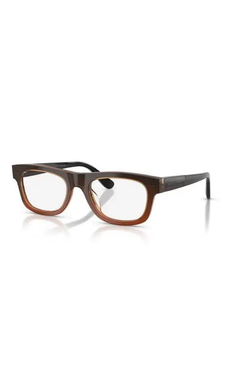 Brunello Cucinelli 53mm Rectangle Eyeglasses - Black