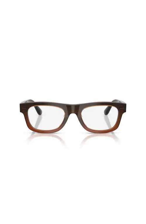 Brunello Cucinelli 53mm Rectangle Eyeglasses - Black