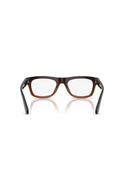 Brunello Cucinelli 53mm Rectangle Eyeglasses - Black