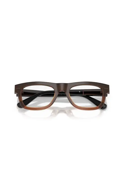 Brunello Cucinelli 53mm Rectangle Eyeglasses - Black