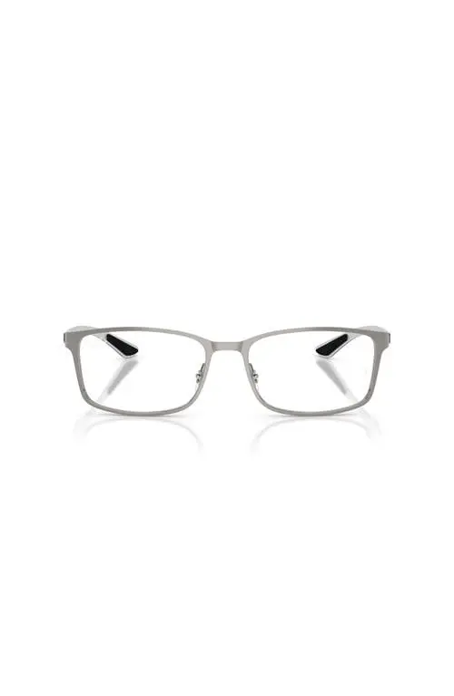 Ray-ban 55mm Rectangle Eyeglasses - Grey