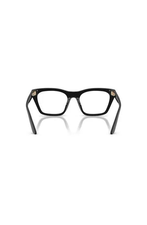 Emporio Armani Cat Eye Acetate Eyeglasses - Black