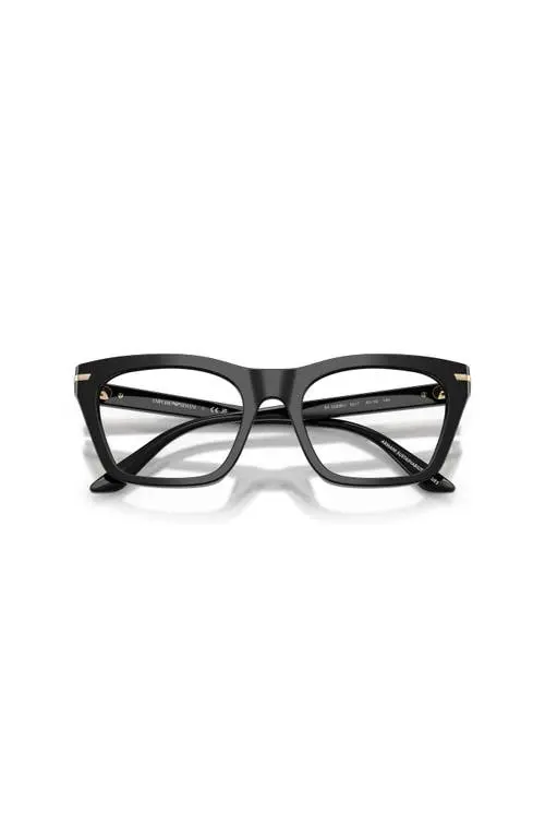 Emporio Armani Cat Eye Acetate Eyeglasses - Black