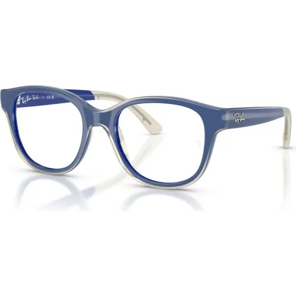 Ray-ban 46mm Square Full Rim Eyeglasses - Blue