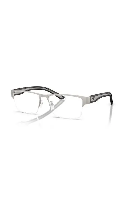 Emporio Armani 57mm Rectangle Optical Glasses - Grey