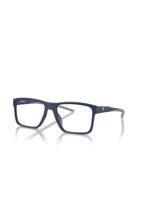 SCUDERIA FERRARI 58mm Rectangle Optical Glasses - Blue