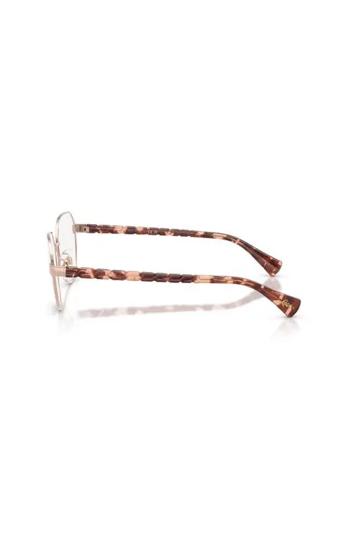 Ralph Lauren 52mm Irregular Eyeglasses - Rose Gold
