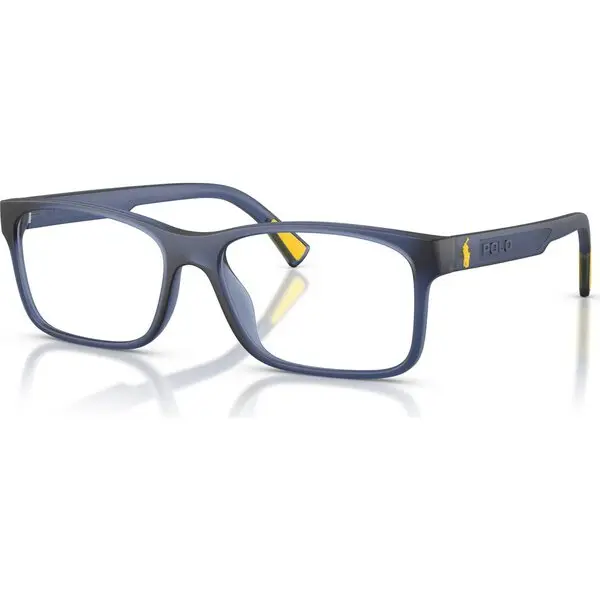 Polo Ralph Lauren 58mm Rectangle Optical Glasses - Blue