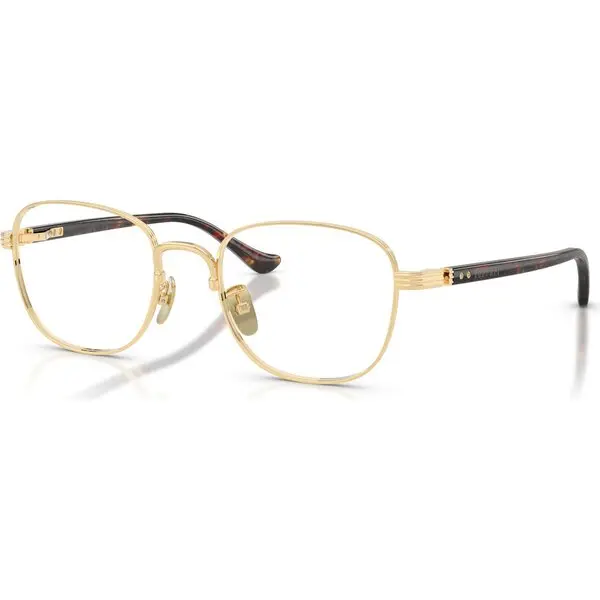 FERRARI 54mm Rectangle Optical Glasses - Gold