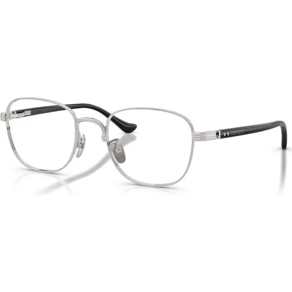 FERRARI 54mm Rectangle Optical Glasses - Silver
