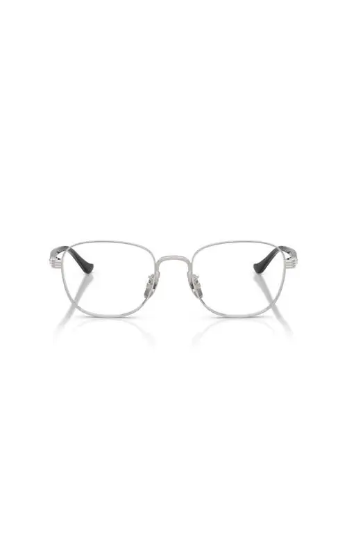 FERRARI 54mm Rectangle Optical Glasses - Silver