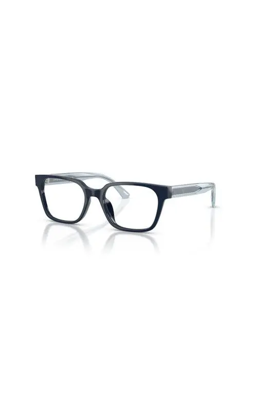 Emporio Armani 48mm Rectangle Optical Glasses - Blue