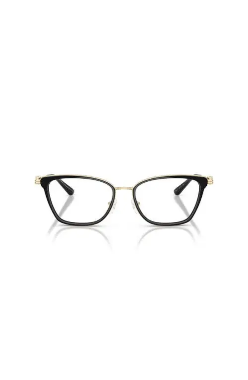 Michael Kors 54mm Full Rim Rectangle Eyeglasses - Black