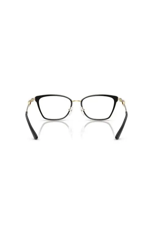 Michael Kors 54mm Full Rim Rectangle Eyeglasses - Black