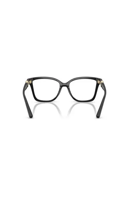 Michael Kors 54mm Square Full Rim Optical Glasses - Black