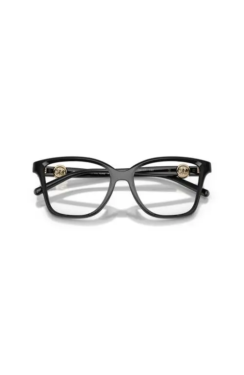 Michael Kors 54mm Square Full Rim Optical Glasses - Black