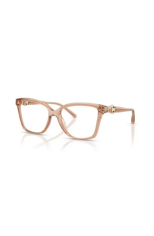 Michael Kors 54mm Square Full Rim Optical Glasses - Brown
