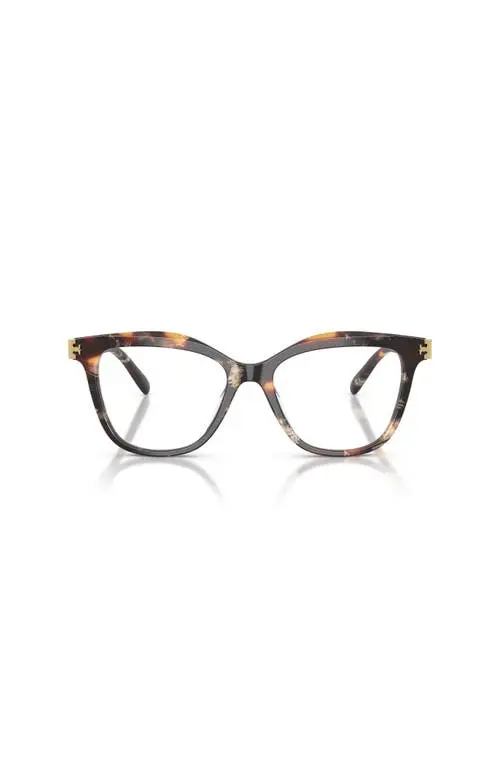 Tory Burch 54mm Cat Eye Optical Glasses - Tortoise