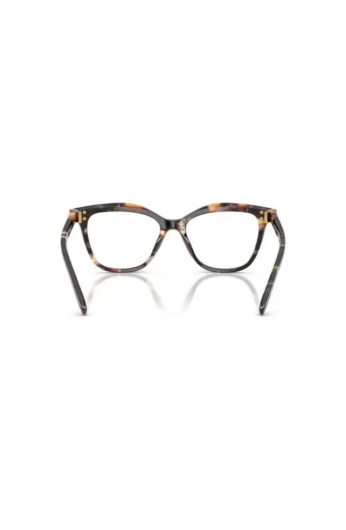 Tory Burch 54mm Cat Eye Optical Glasses - Tortoise