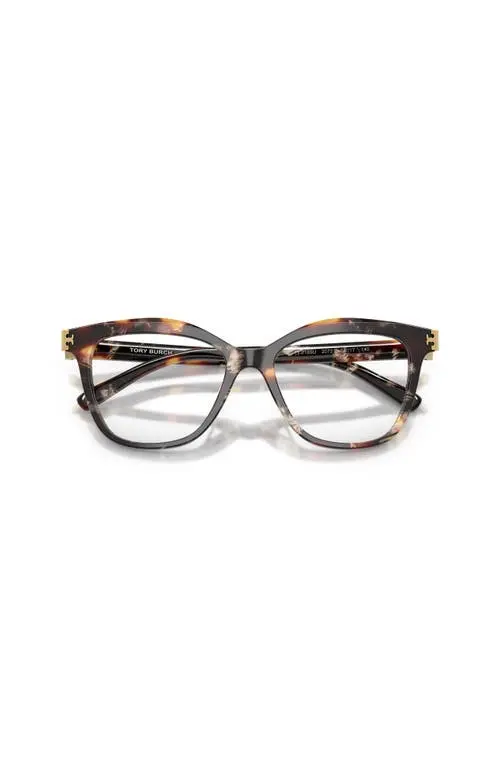 Tory Burch 54mm Cat Eye Optical Glasses - Tortoise