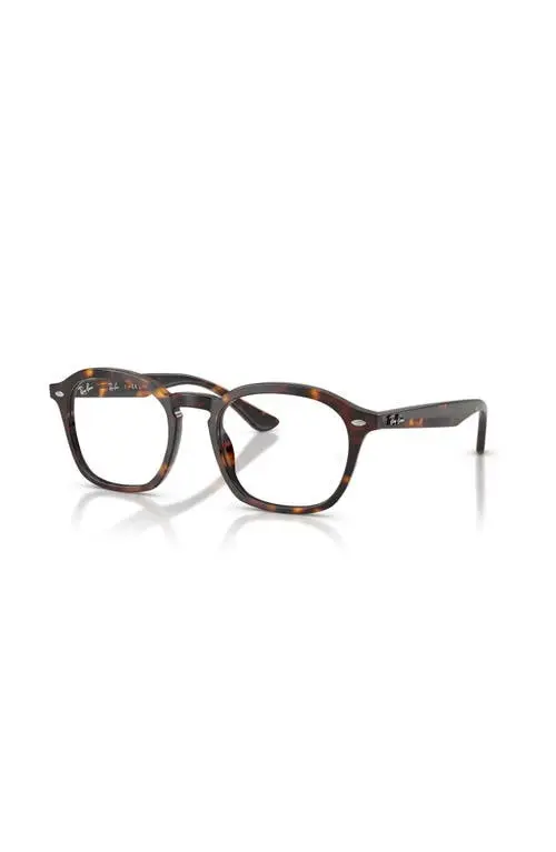 Ray-ban 52mm Square Optical Glasses - Tortoise