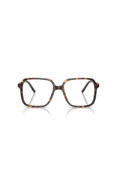 SFEROFLEX 53mm Square Full Rim Eyeglasses - Tortoise