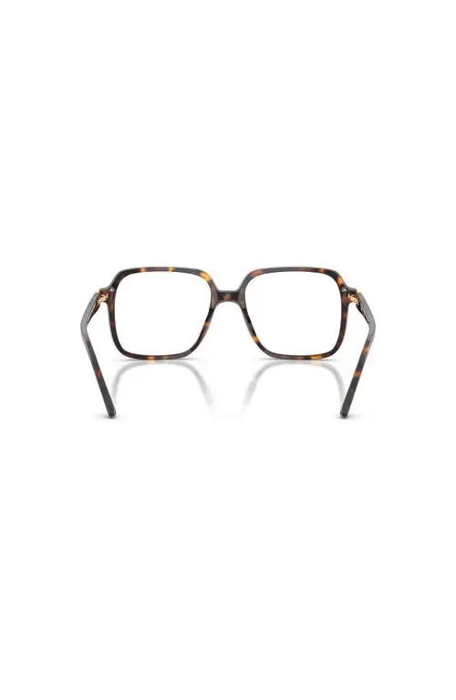 SFEROFLEX 53mm Square Full Rim Eyeglasses - Tortoise