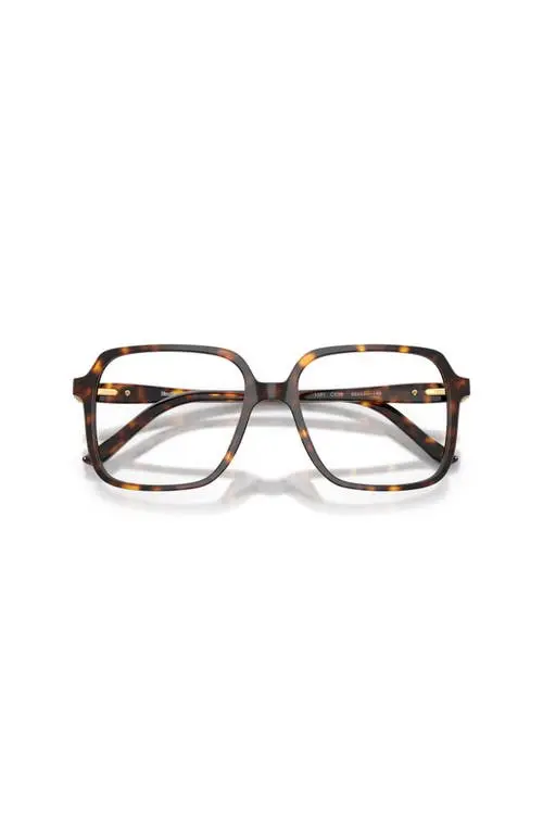 SFEROFLEX 53mm Square Full Rim Eyeglasses - Tortoise