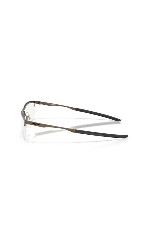 Oakley 57mm Rectangle Eyeglasses - Grey