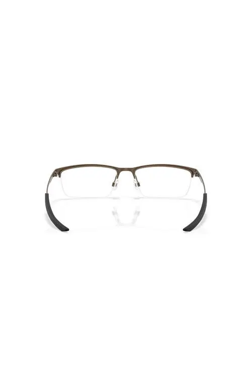Oakley 57mm Rectangle Eyeglasses - Grey