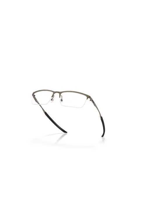 Oakley 57mm Rectangle Eyeglasses - Grey