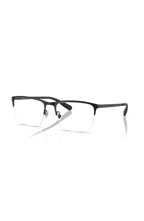 Brooks Brothers 58mm Rectangle Optical Glasses - Black