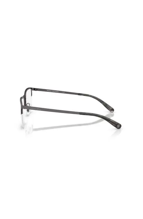 Brooks Brothers Rectangle Semi-rimless Eyeglasses - Grey