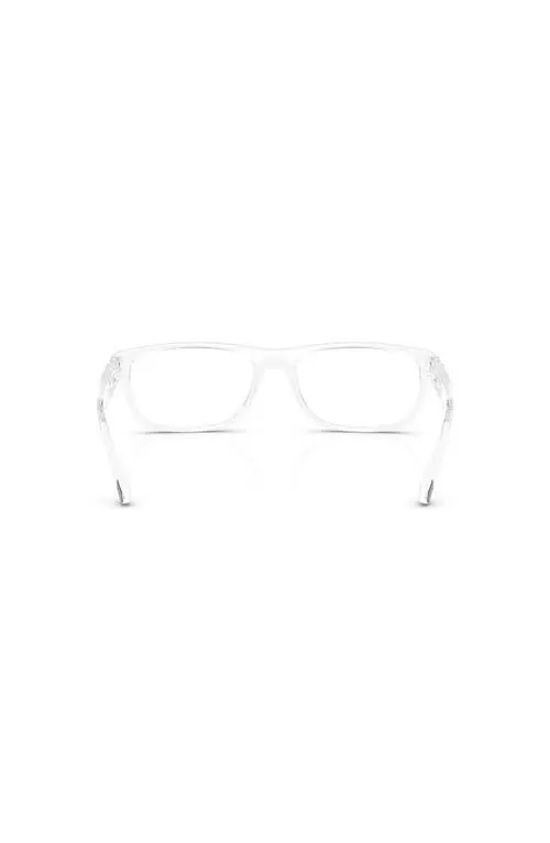 ARNETTE 58mm Rectangle Full Rim Eyeglasses - Transparent