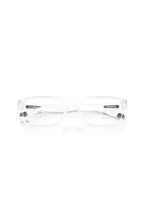 ARNETTE 58mm Rectangle Full Rim Eyeglasses - Transparent