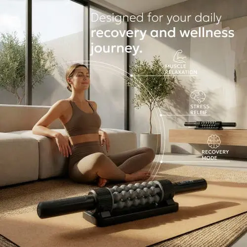 MIKO Swift Rolling Percussive Massager With 5 Speeds - Black