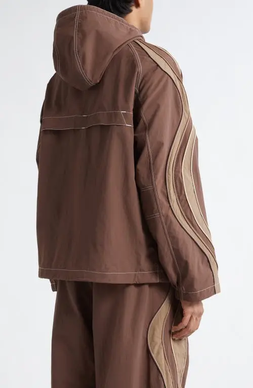 ERL Gender Inclusive Ufo Nylon Track Jacket - Brown
