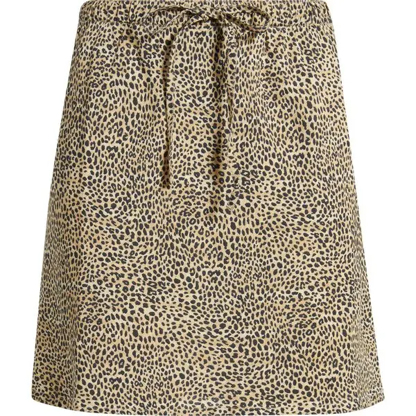 Rip Curl Animal Instincts Linen Blend Skirt