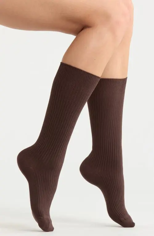 Nordstrom Slouch Dress Socks - Brown Coffee
