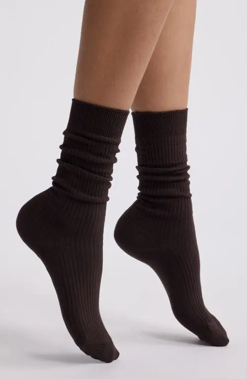 Nordstrom Slouch Dress Socks - Brown Coffee