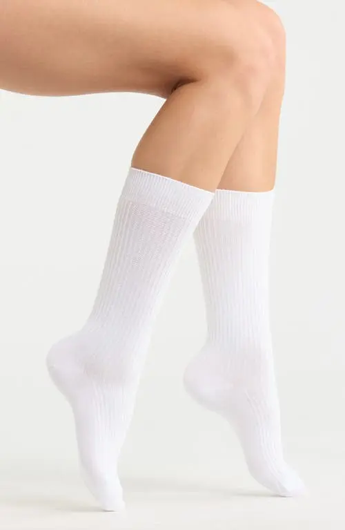 Nordstrom Slouch Dress Socks - White