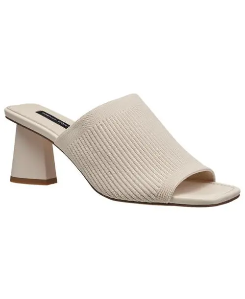French Connection Styles Knit Stretch Mule - Bone