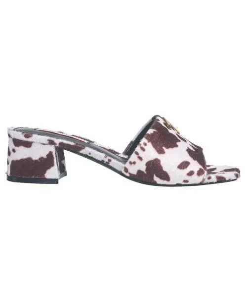 True Religion Single Strap Block Heel - Cow