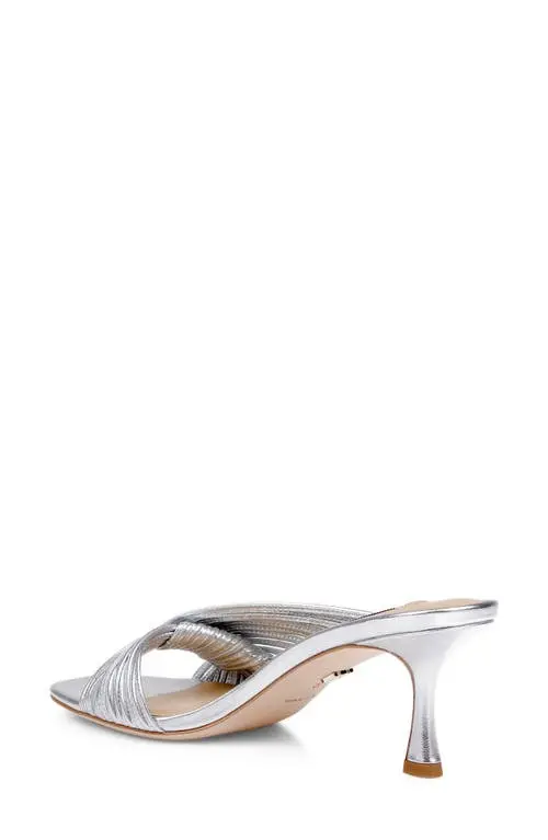 Badgley Mischka Winta Slide Sandal - Silver Metallic