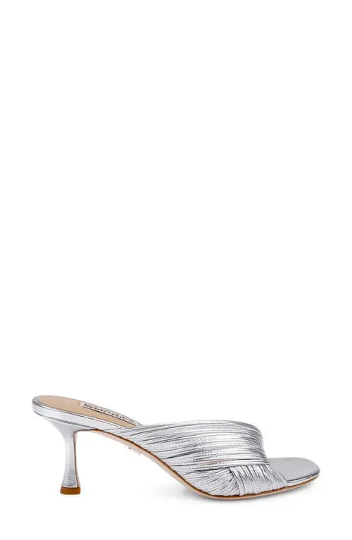 Badgley Mischka Winta Slide Sandal - Silver Metallic