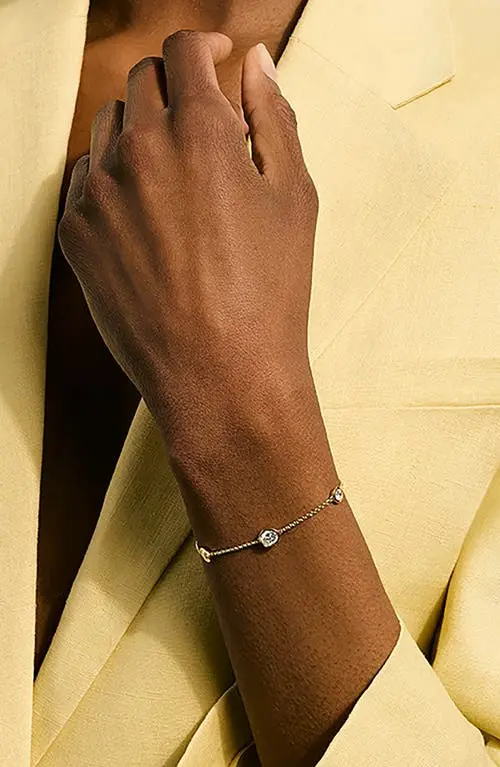 John Hardy 14k And Diamond Station Bracelet - Gold