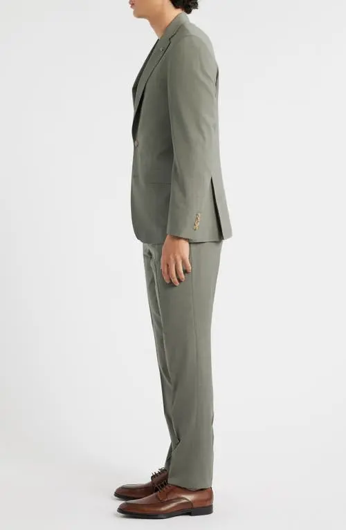 JACK VICTOR Esprit Contemporary Fit Green Wool Blend Suit