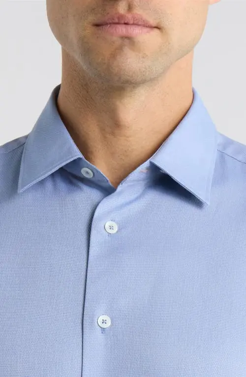 Paul Smith Tailored Fit Textured Cotton Dress Shirt